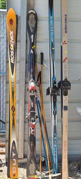 4) Sets of Skis, Ski Poles - Prime Time Auctions, Inc.