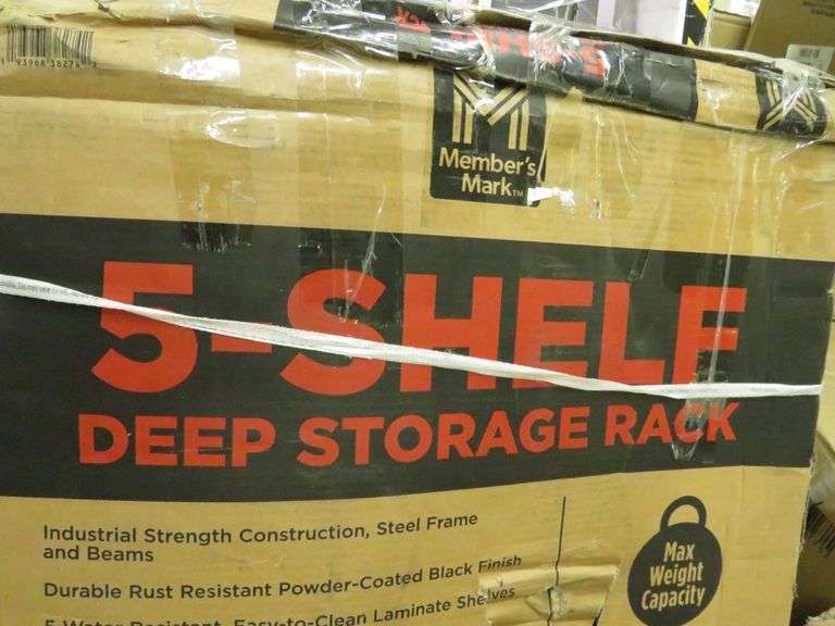 Five Shelf Deep Storage Rack - Prime Time Auctions, Inc.