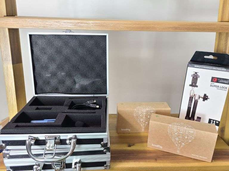 Padded Cases, 2) Small Rigs and 11" Friction Arm - Prime Time Auctions ...