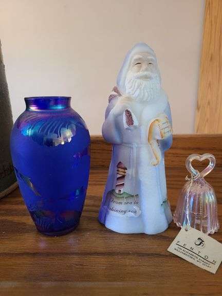 Fenton Santa, Fenton Bell, Arthur Court Design Vase - Prime Time ...