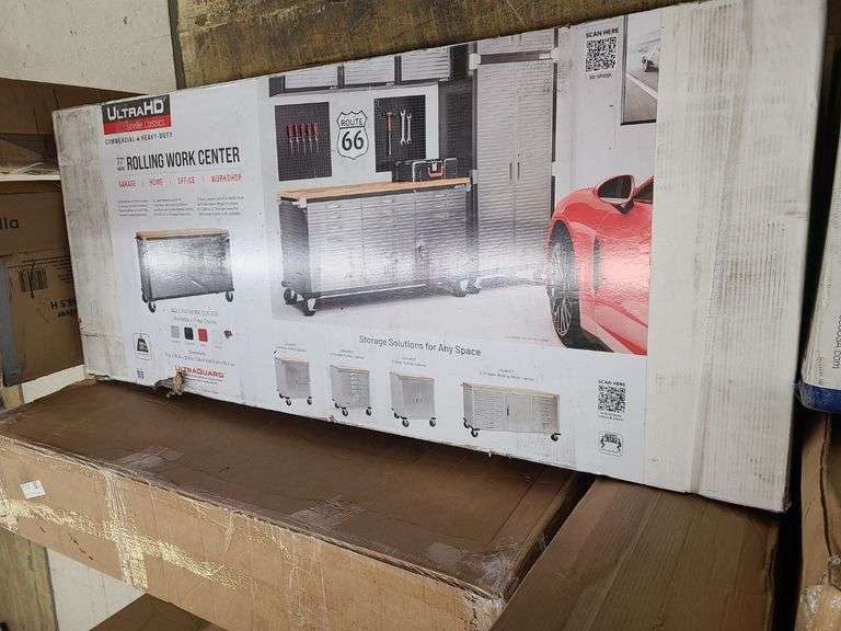 Seville Classics UltraHD 77" Rolling Work Center - Prime Time Auctions ...