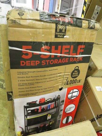 Five Shelf Deep Storage Rack - Prime Time Auctions, Inc.