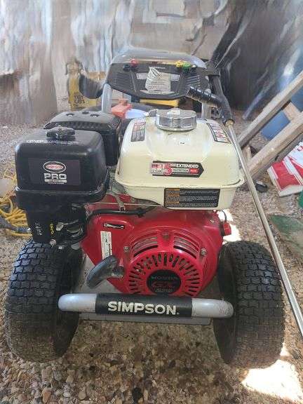 Honda Simpson Pressure Washer - Prime Time Auctions, Inc.