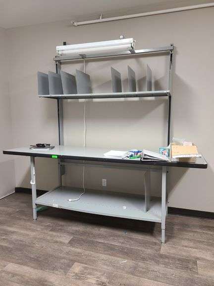 Packing Workbench with Electric (Tagged Items Not Included) - Prime Time Auctions, Inc.