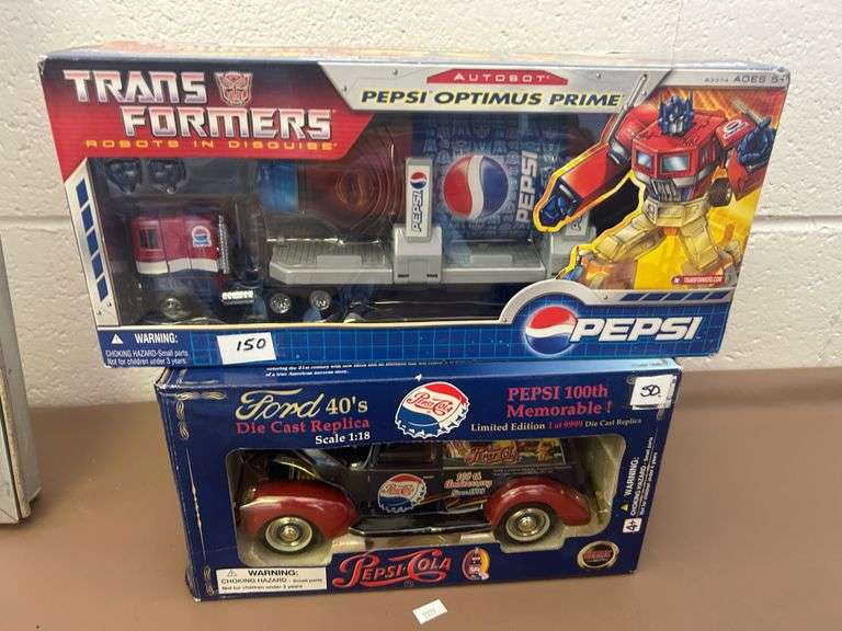 Pepsi Optimus Prime, Die Cast Ford - Prime Time Auctions, Inc.