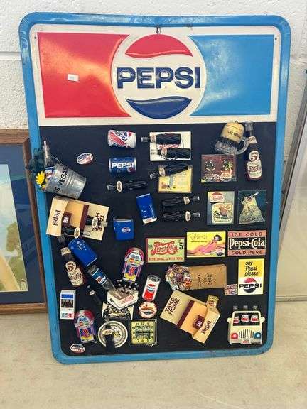 Pepsi Cola Magnet Board with Magnet - Prime Time Auctions, Inc.