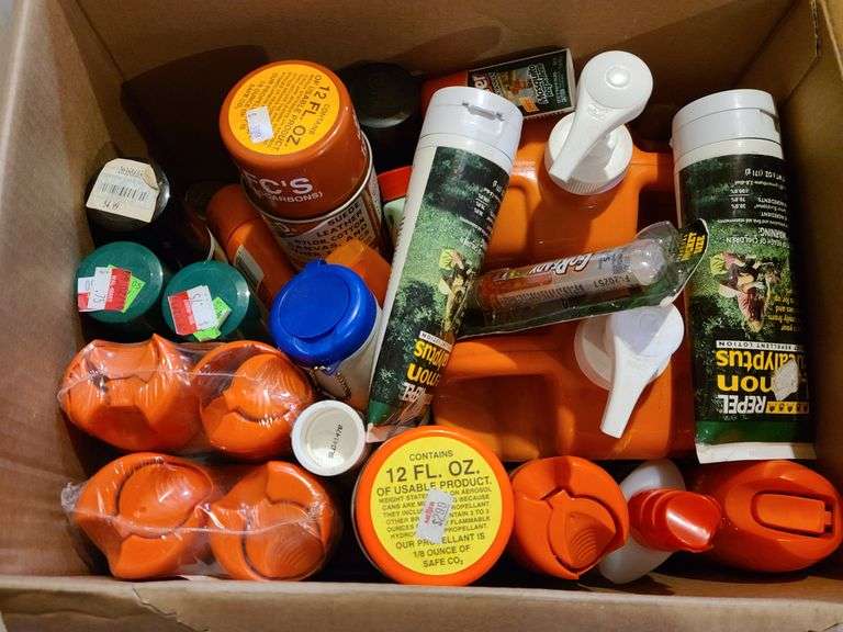 2) Gojo Orange Hand Cleaner, Bug Spray, Eucalyptus Lotion, Silicone ...