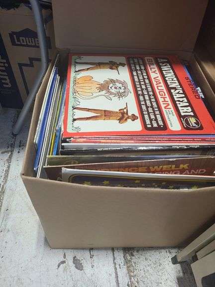 Contents of Box (Assorted Records) - Prime Time Auctions, Inc.