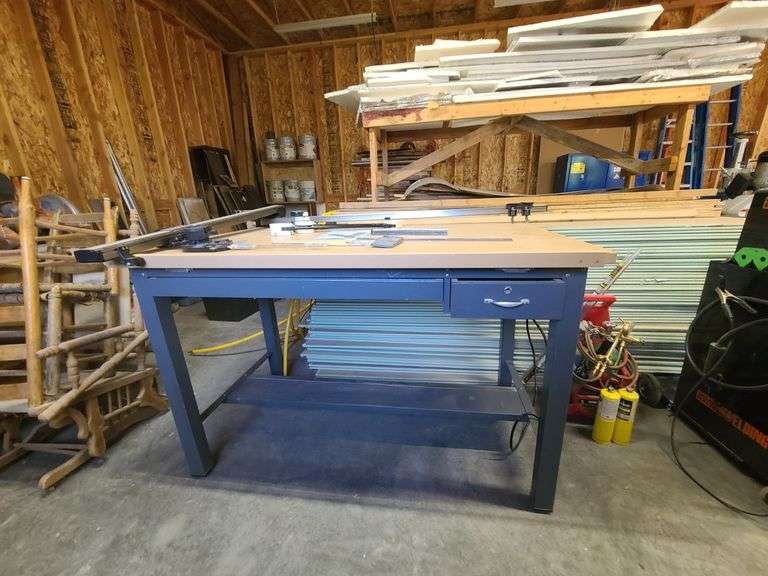 Drafting Table with Two Way Sliding Rulers - Prime Time Auctions, Inc.