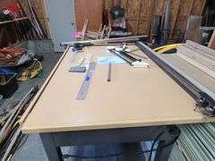 Drafting Table with Two Way Sliding Rulers - Prime Time Auctions, Inc.