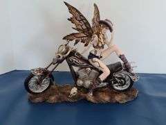 Cowgirl Fairy on Motorcycle Figure - Prime Time Auctions, Inc.