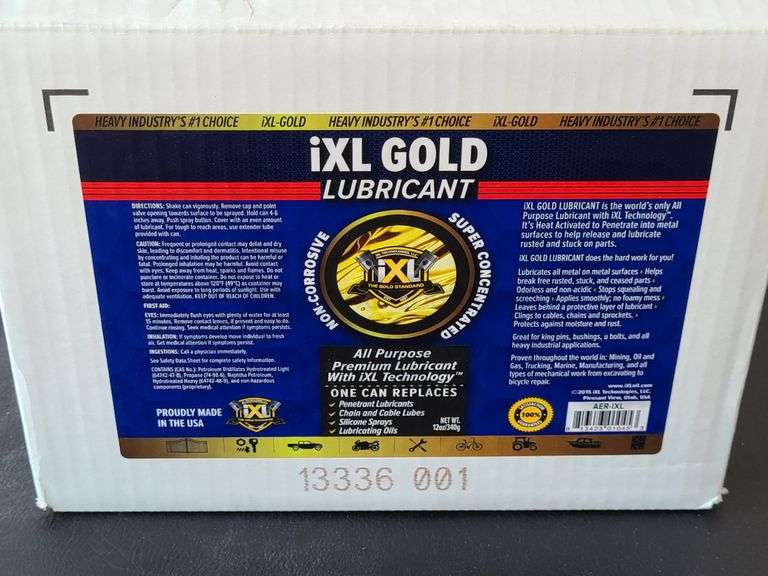 11) iXL Gold Lubricant - Prime Time Auctions, Inc.