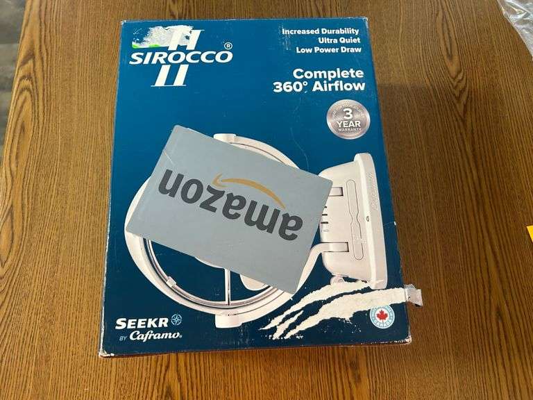 Sirocco Boat and RV Heavy Duty Low Draw 12v Fan - Prime Time Auctions, Inc.