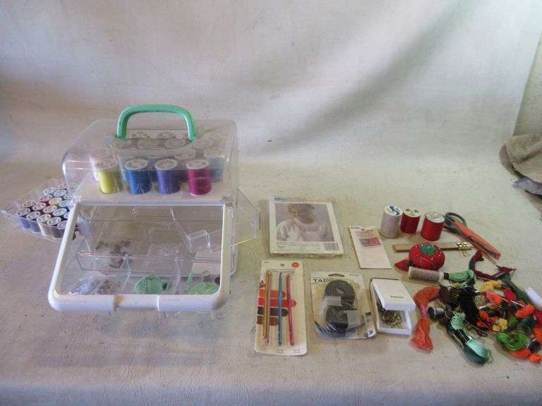 Thread Caddy with Contents - Prime Time Auctions, Inc.