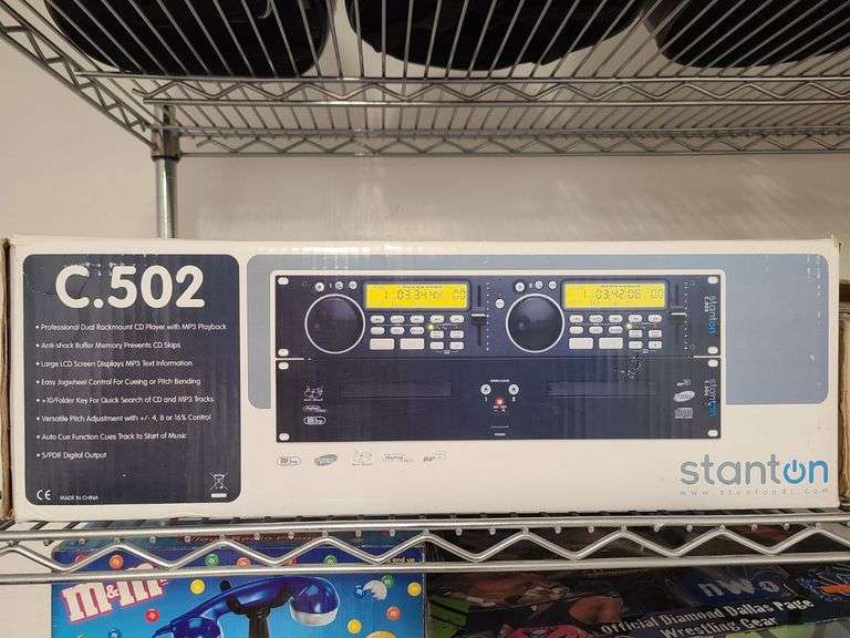 Stanton Dual Rackmount CD Player with MP3 Playback, Gemini Stereo ...