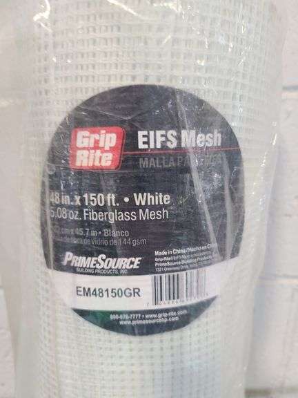 48 X 150 Ft White Mesh Fiberglass - Prime Time Auctions, Inc.