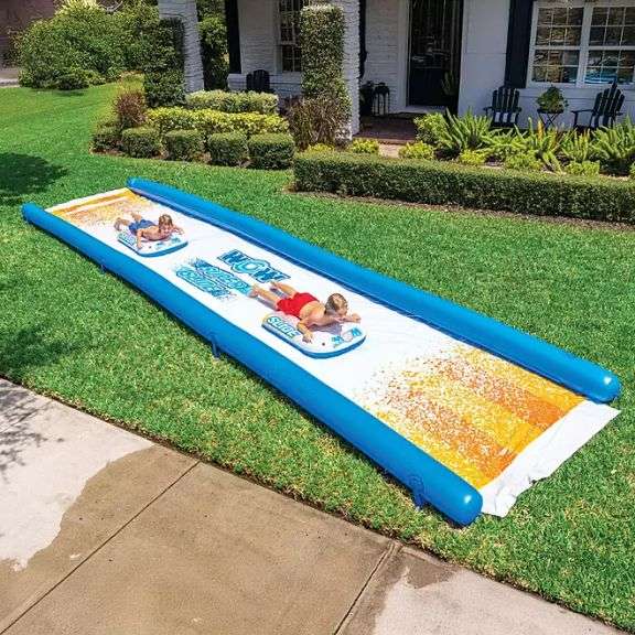 *WOW Super Slide Giant Backyard Water Slide with Built-in Sprinklers ...