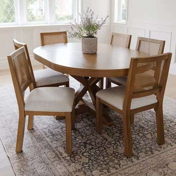 *details by Becki Owens Ivy 7-Piece Expandable Dining Set - Prime Time Auctions, Inc.