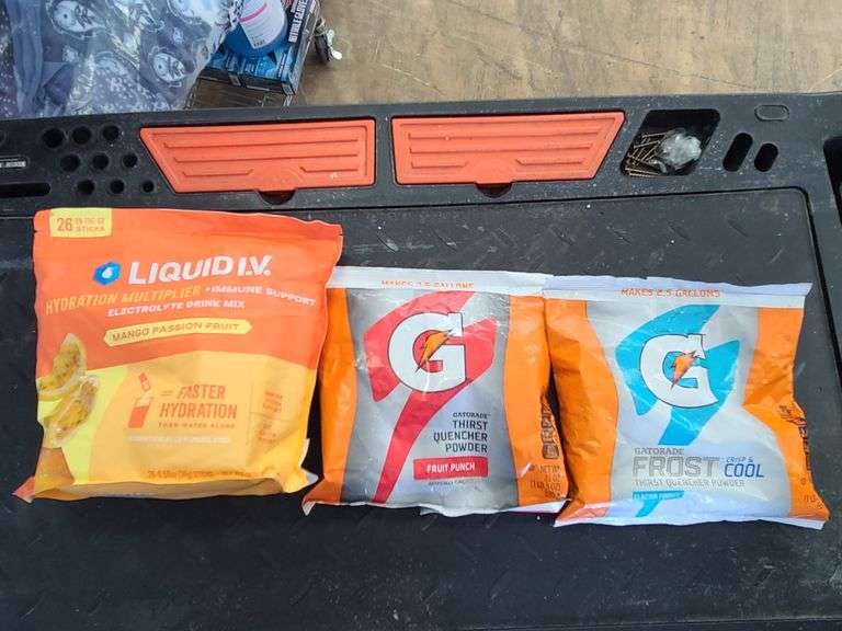 Liquid I.V. Mango Passion Fruit Electrolyte Drink Mix, Gatorade Thirst ...