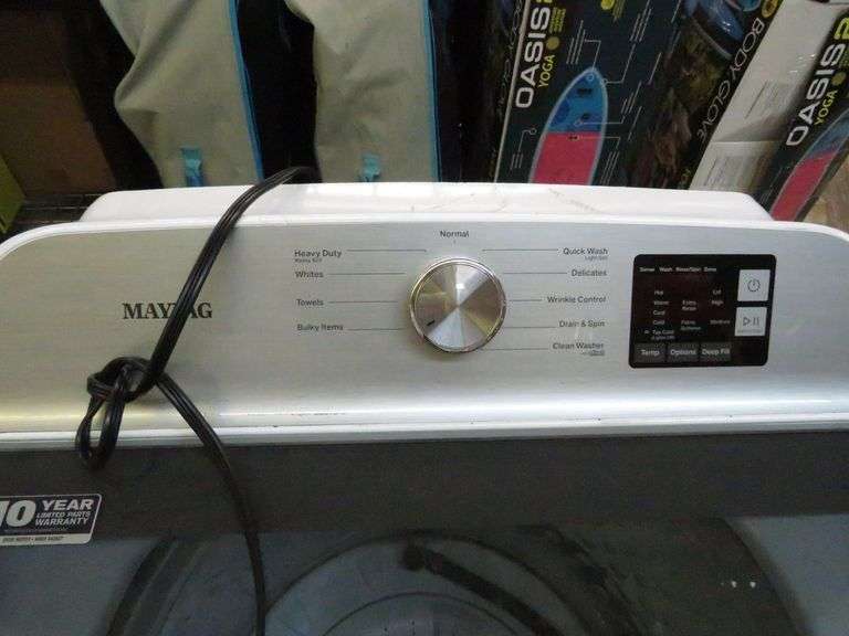 Maytag Top Load 4.8 cu. ft. Washer with Deep Fill Option - Prime Time ...