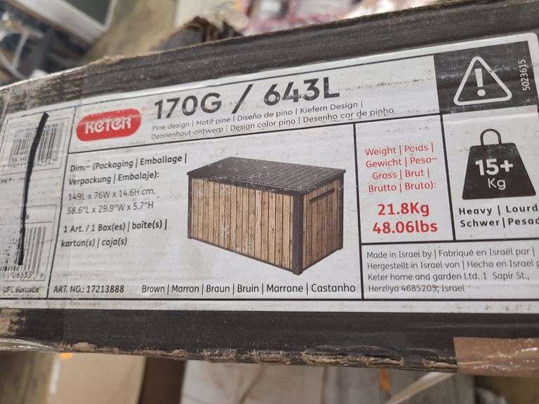 Keter Storage Box - Prime Time Auctions, Inc.