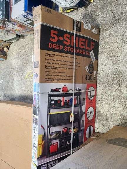 Five Shelf Deep Storage Rack - Prime Time Auctions, Inc.