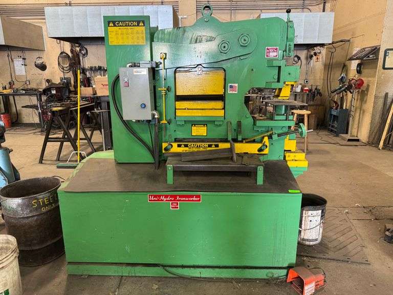 Uni-Hydro 105 Ton Pro Iron Worker Model P105-24 - Prime Time Auctions, Inc.