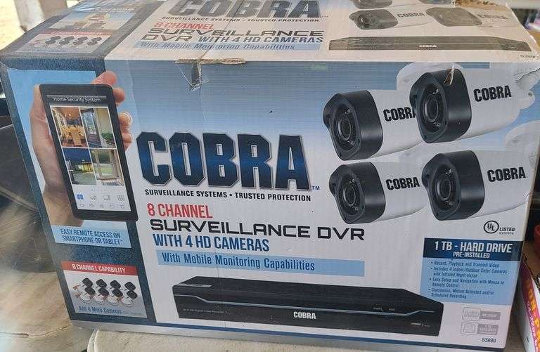 COBRA 8 Channel Surveillance DVR - Prime Time Auctions, Inc.
