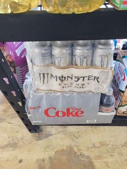 1) Diet Coke 1) Monster Energy Zero Ultra - Prime Time Auctions, Inc.
