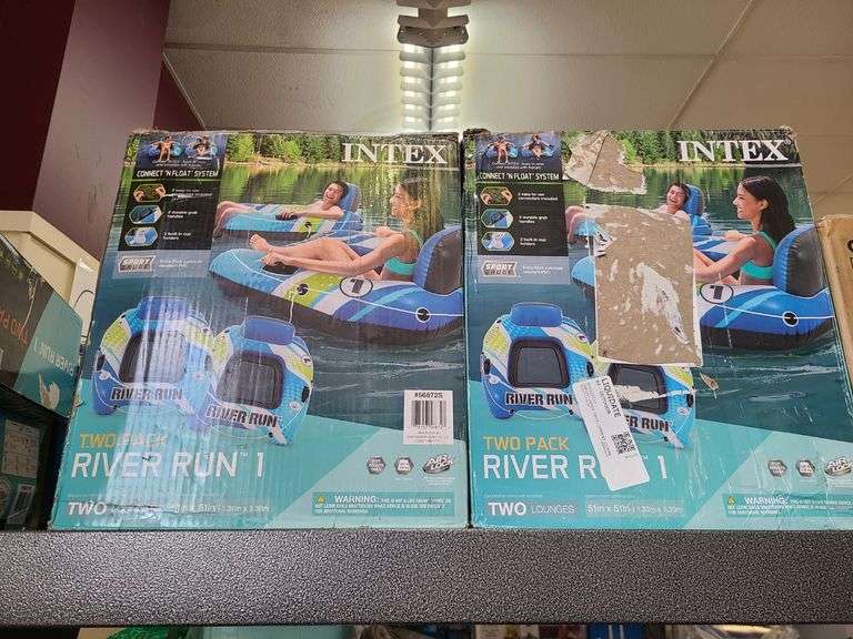 *2) Intex 2pk River Run 1 Lounges - Prime Time Auctions, Inc.