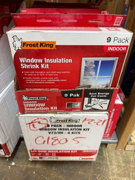2) 6 Kit Frost King Window Insulation Shrink Kits - Prime Time Auctions ...