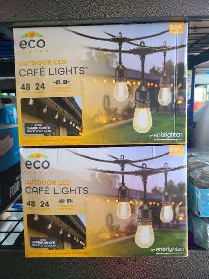 2) Eco Scapes LED Cafe Lights - Prime Time Auctions, Inc.