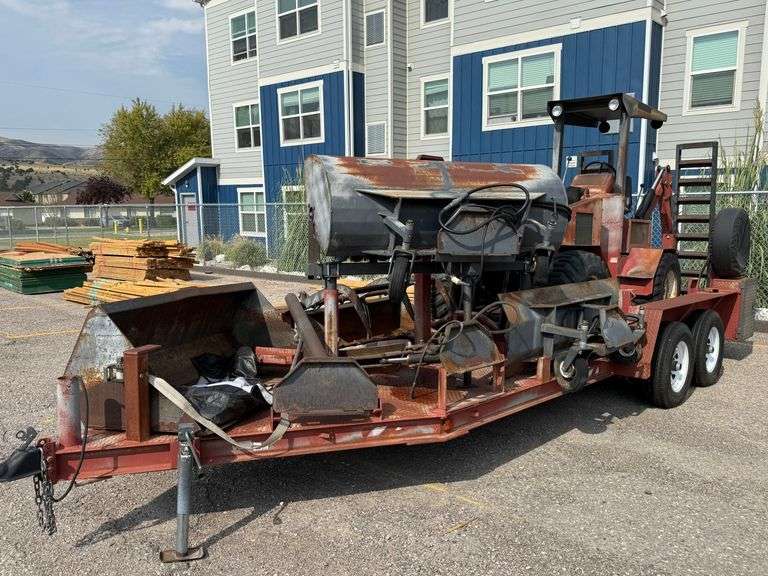 Power Trac. Tractor and Trailer - Prime Time Auctions, Inc.