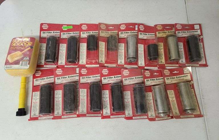 15) Oil Filter Extensions, Sponge Cleaner - Prime Time Auctions, Inc.