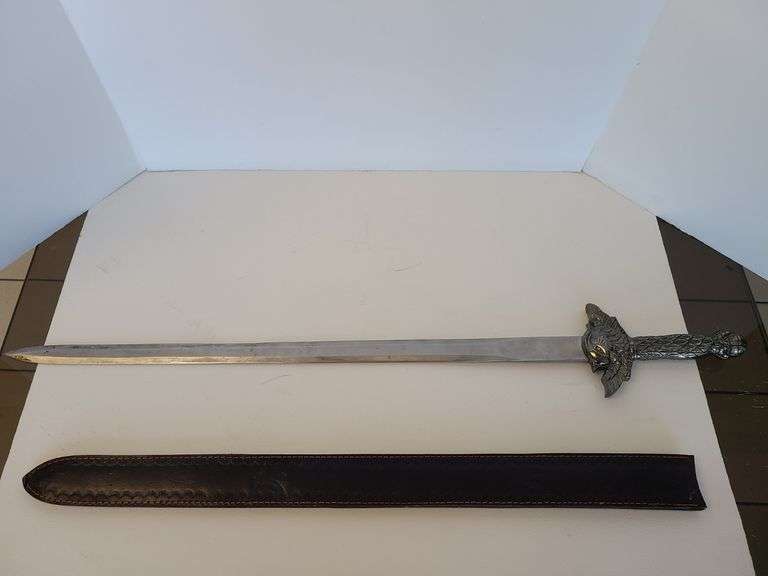 Stainless Steel Pakistan Sword with Leather Scabbard - Prime Time ...