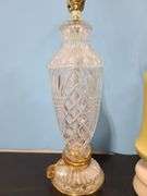 Aladdin Alacite Glass Lamp, 2) Crystal Lamps - Prime Time Auctions, Inc.