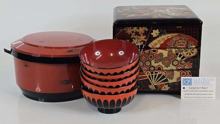 Japanese Bento Box, Rice Bowls - Colorado Premier Realty & Auction Services