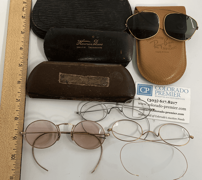 Ray Ban, Gold Filled, Antique, Vintage Eye Glasses, Cases - Colorado ...
