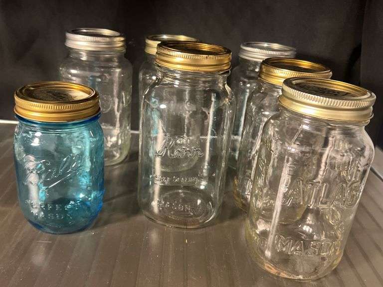 Pressed Glass, Mason Jars - Colorado Premier Realty & Auction Services