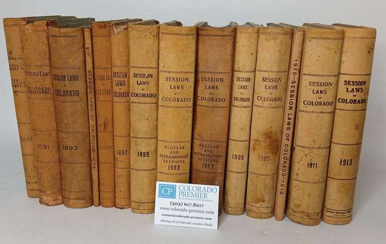 Session Laws of Colorado, Antique Books - Colorado Premier Realty ...