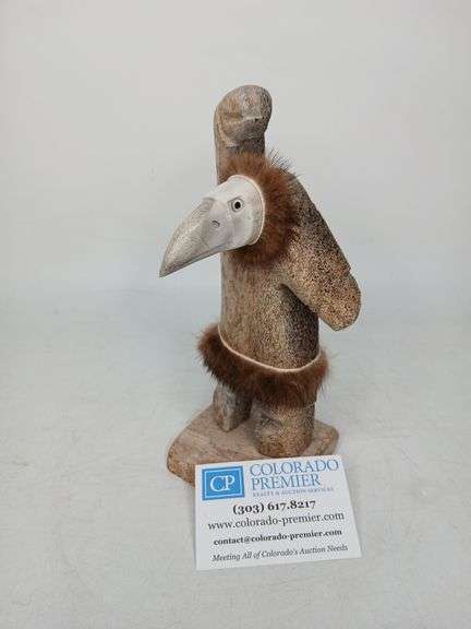 Inuit Raven Dancer, Figurine - Colorado Premier Realty & Auction Services