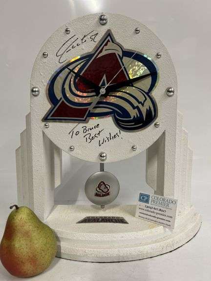 Signed Colorado Avalanche, Clock - Colorado Premier Realty & Auction ...