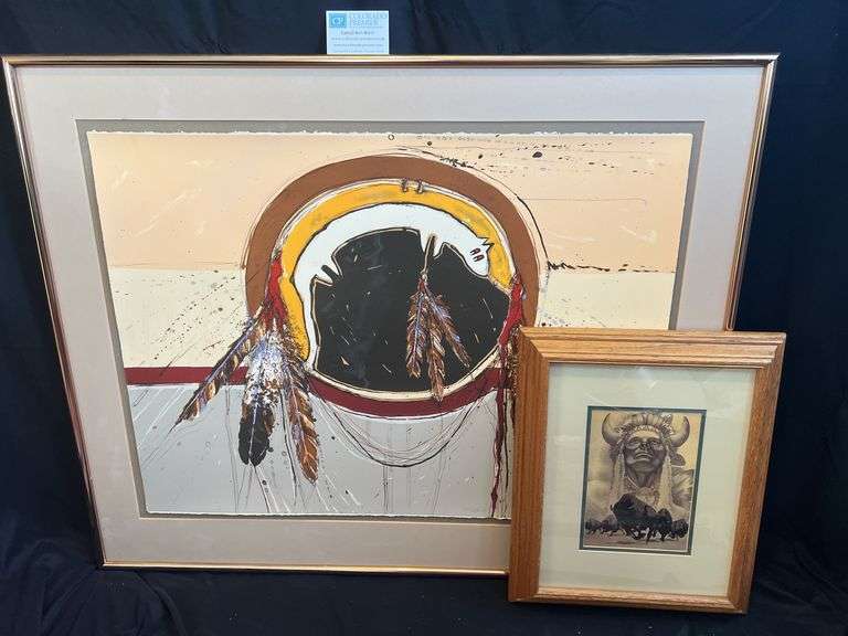 Larry Fodor, “Crow Shield”, Bev Doolittle, “Buffalo Brother”, Framed ...