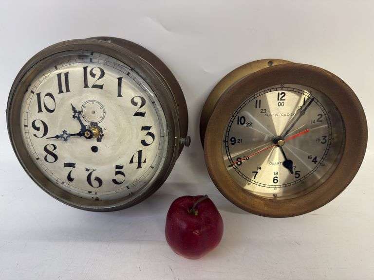 Vintage Ship's Clocks - Colorado Premier Realty & Auction Services