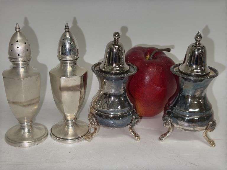 Sterling silver, Salt, Pepper - Colorado Premier Realty & Auction Services