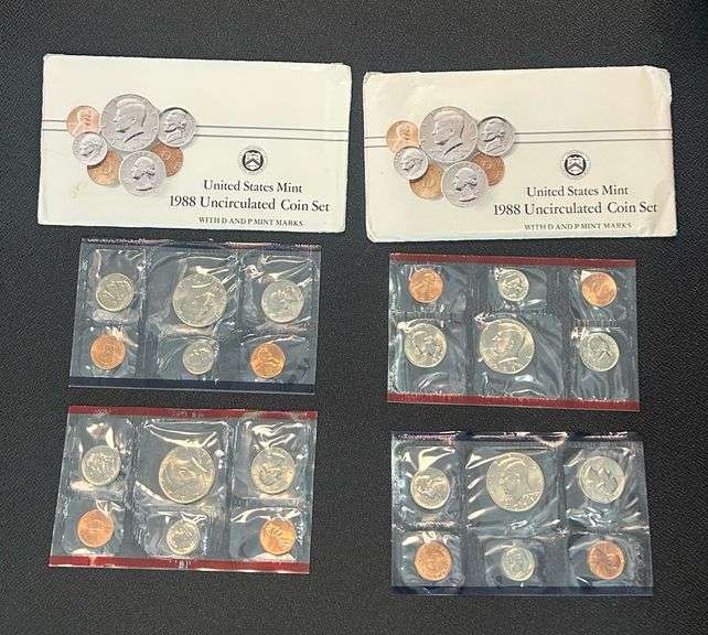 (2) 1988 US Uncirculated Coin Sets - Both to go - Creamer Auction