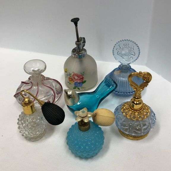 Lot of Seven Perfume Bottles - Creamer Auction