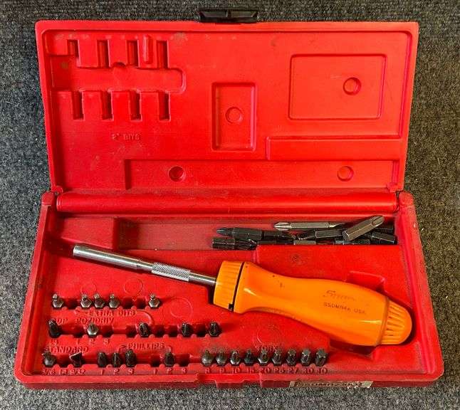 Snap On Ratcheting Magnetic Screwdriver Set - Creamer Auction