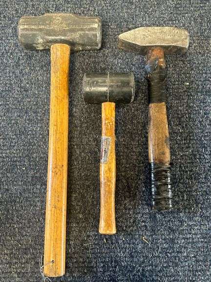 Lot of (3) Heavy Duty Hammers - Creamer Auction