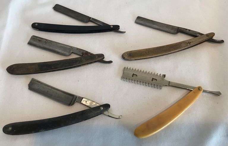 Group of Vintage Straight Razors - Creamer Auction